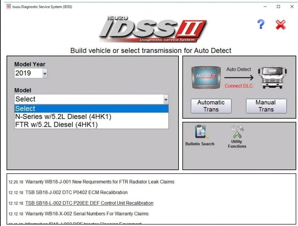 Isuzu IDSS 2018 - Diagnostic Software