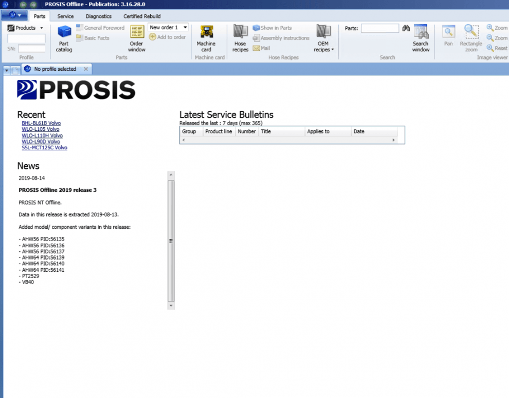 Volvo Prosis 08/2019 - Diagnostic Software