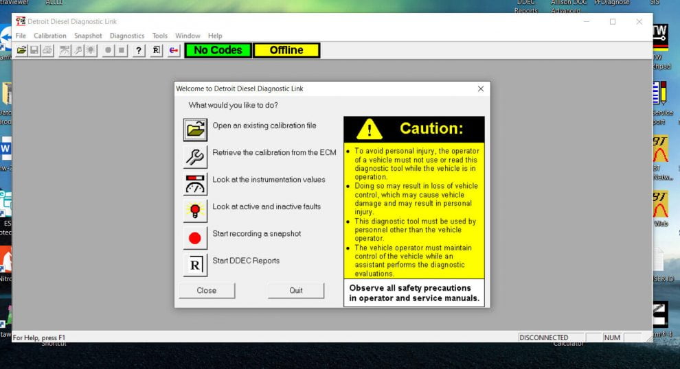 Detroit Diesel Diagnostic DDDL 6.50 Series 60 - Diagnostic Software