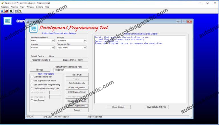 GM Development Programming System (DPS) v4.52 - Diagnostic Software