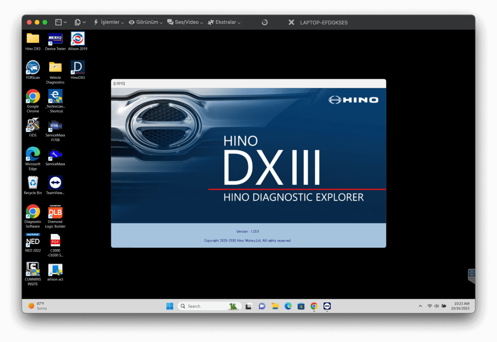Hino DX3 v1.24 - Diagnostic Software
