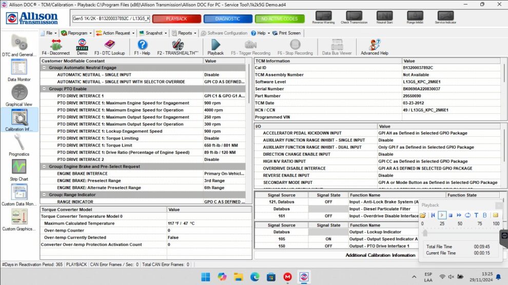 Allison DOC 2024 - Diagnostic Software